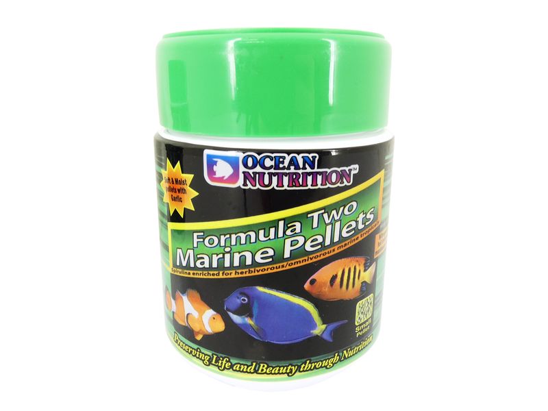 O NUT FORMULA TWO MARINE PELLET SML 100G – Seth's Little Zoo